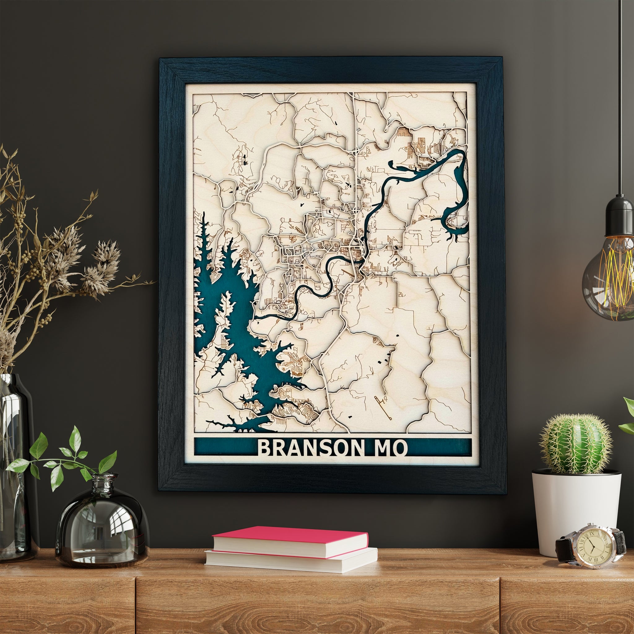 Branson Missouri Laser Cut City Map